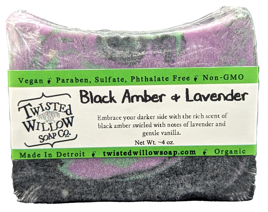 Black Amber & Lavender Bar Soap – Twisted Willow Soap Company