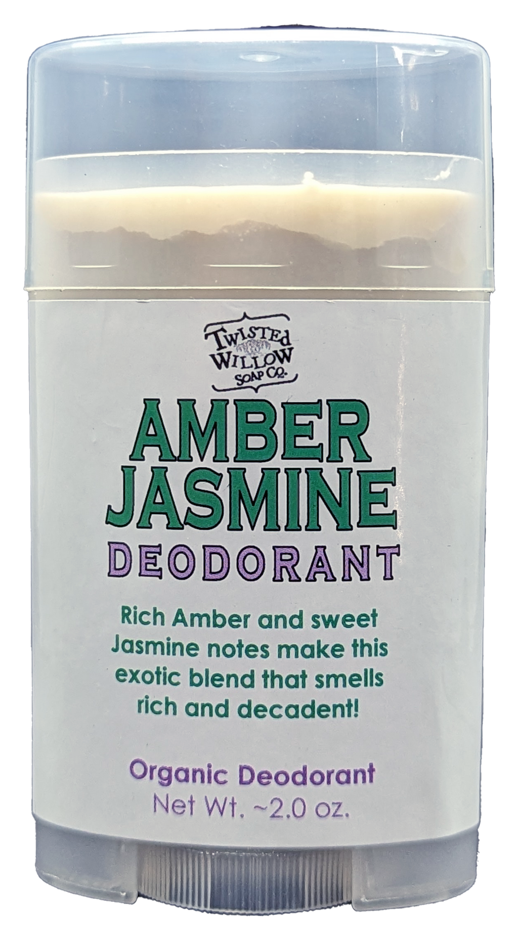 Amber Jasmine Deodorant – Twisted Willow Soap Company