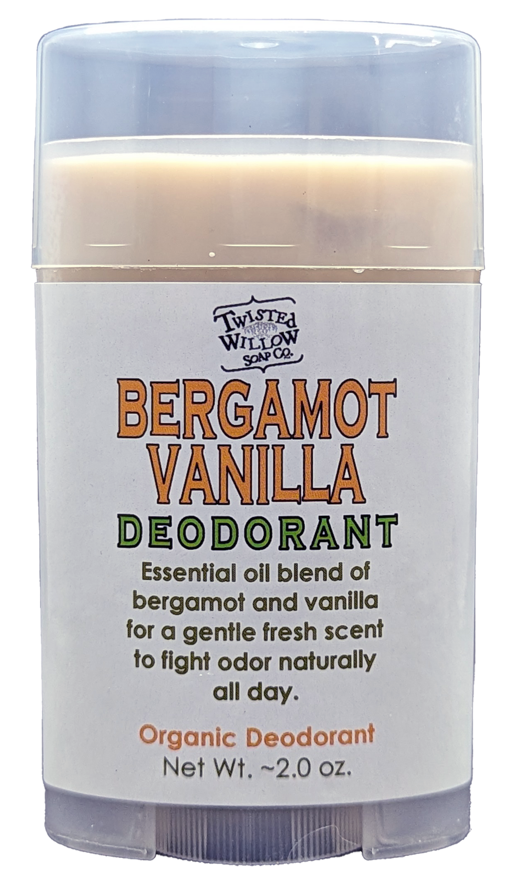 Bergamot Vanilla Deodorant – Twisted Willow Soap Company